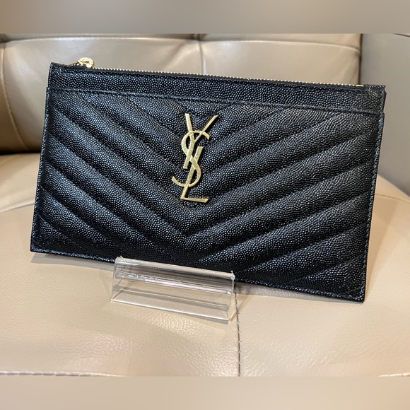 Yves Saint Laurent | Bags | Ysl Cassandre Matelasse Zipped Wallet In ...